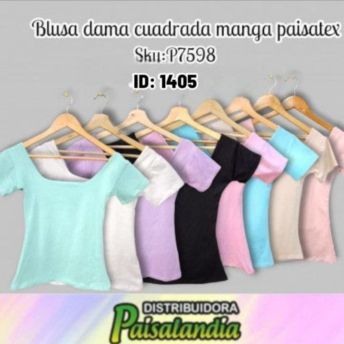 Blusa cuadrada manga paisatex (UND) – Paisalandia