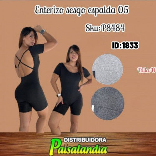 Enterizo sesgo espalda dama 05 (UND) – Paisalandia