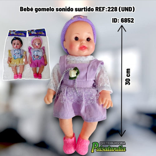 Bebé gomelo sonido surtido REF:228 (UND) – Paisalandia
